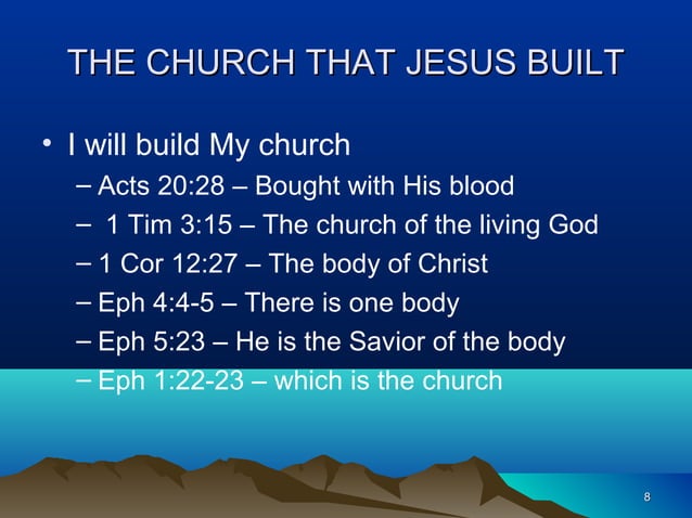 The Church that Jesus Built | PPT