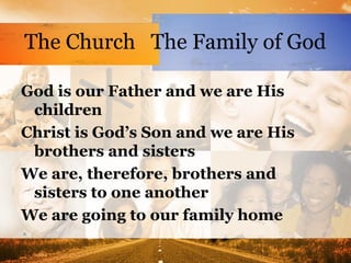 The church the family of god | PPT