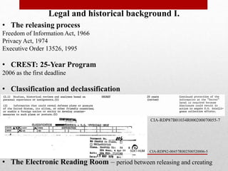 The CIA archives and the History of Education | PPT