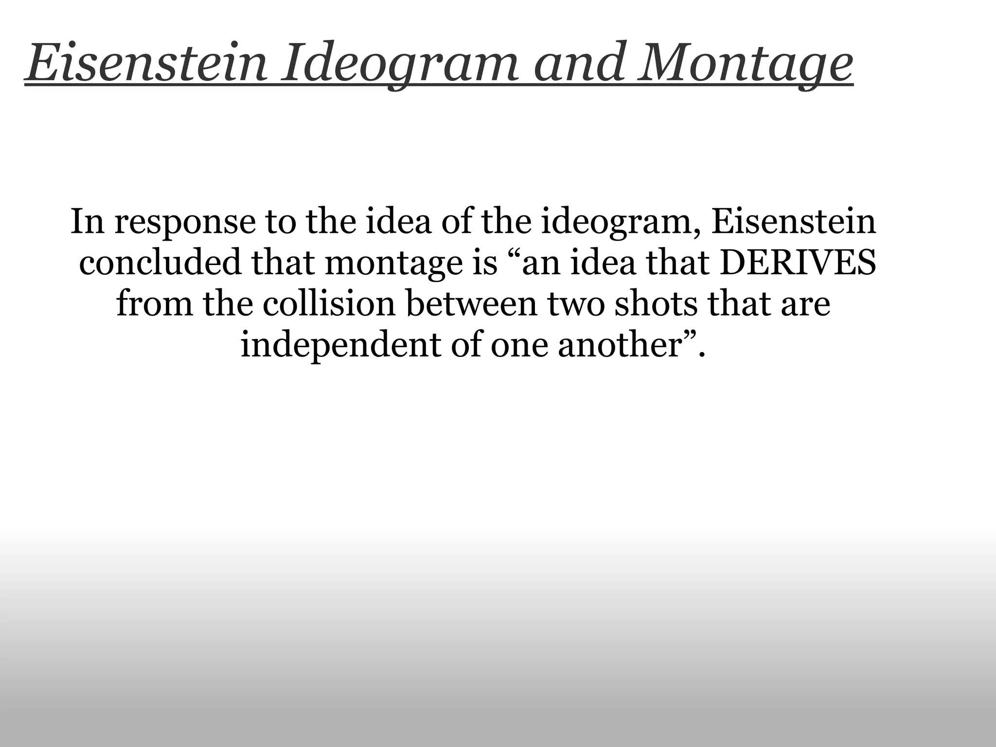 The cinematographic principle_and_the_ideogram | PPT | Free Download