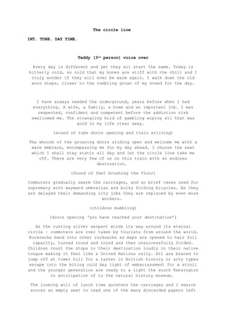 The circle line script | DOC