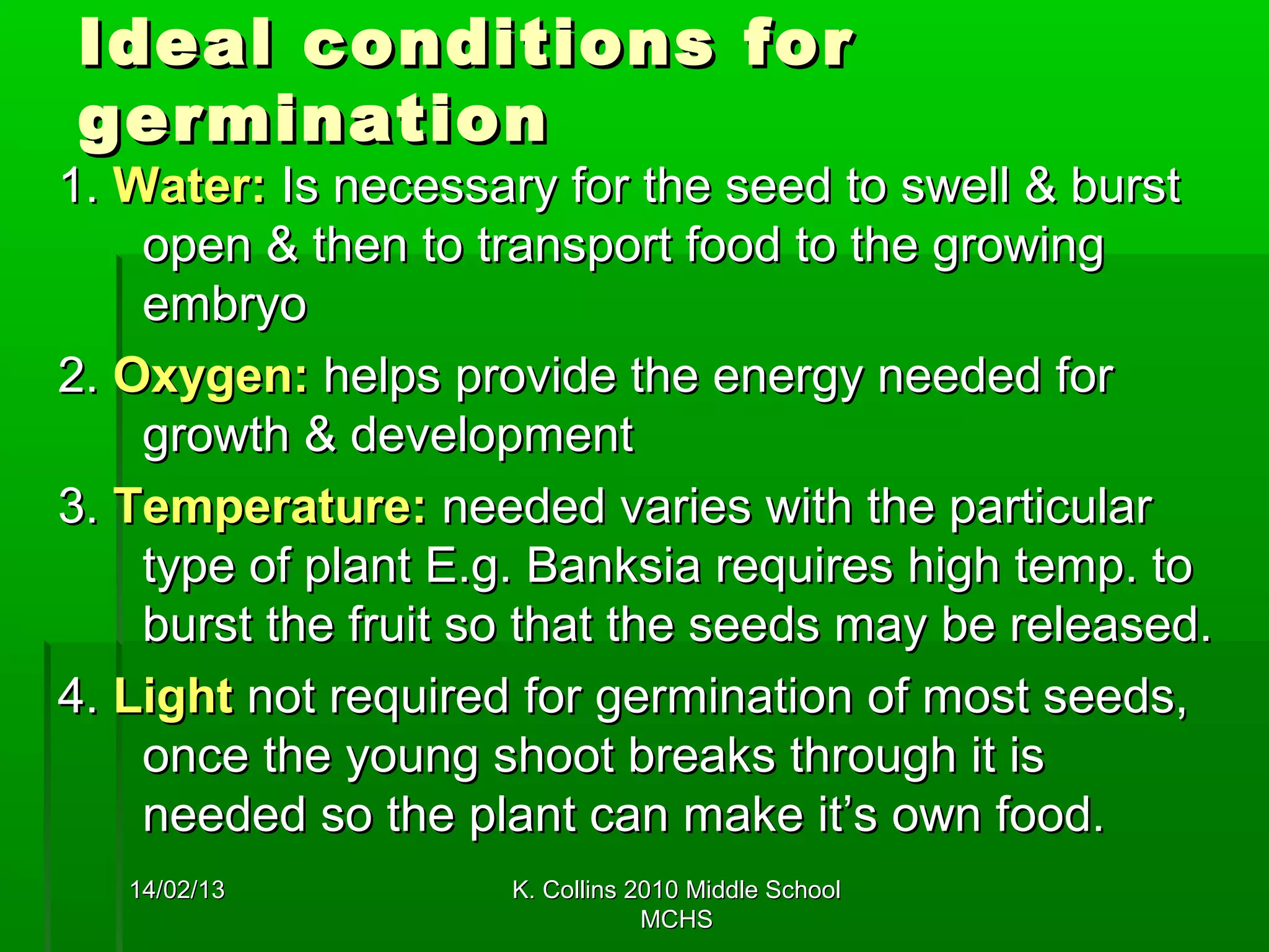 The circle of life seeds and germination | PPT