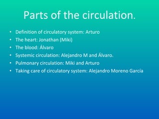 The circulatory system | PPT