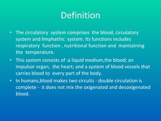 The circulatory system | PPT