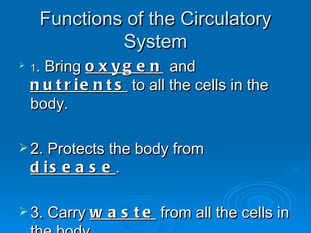 The circulatory system | PPT | Heart and Cardiovascular Diseases ...