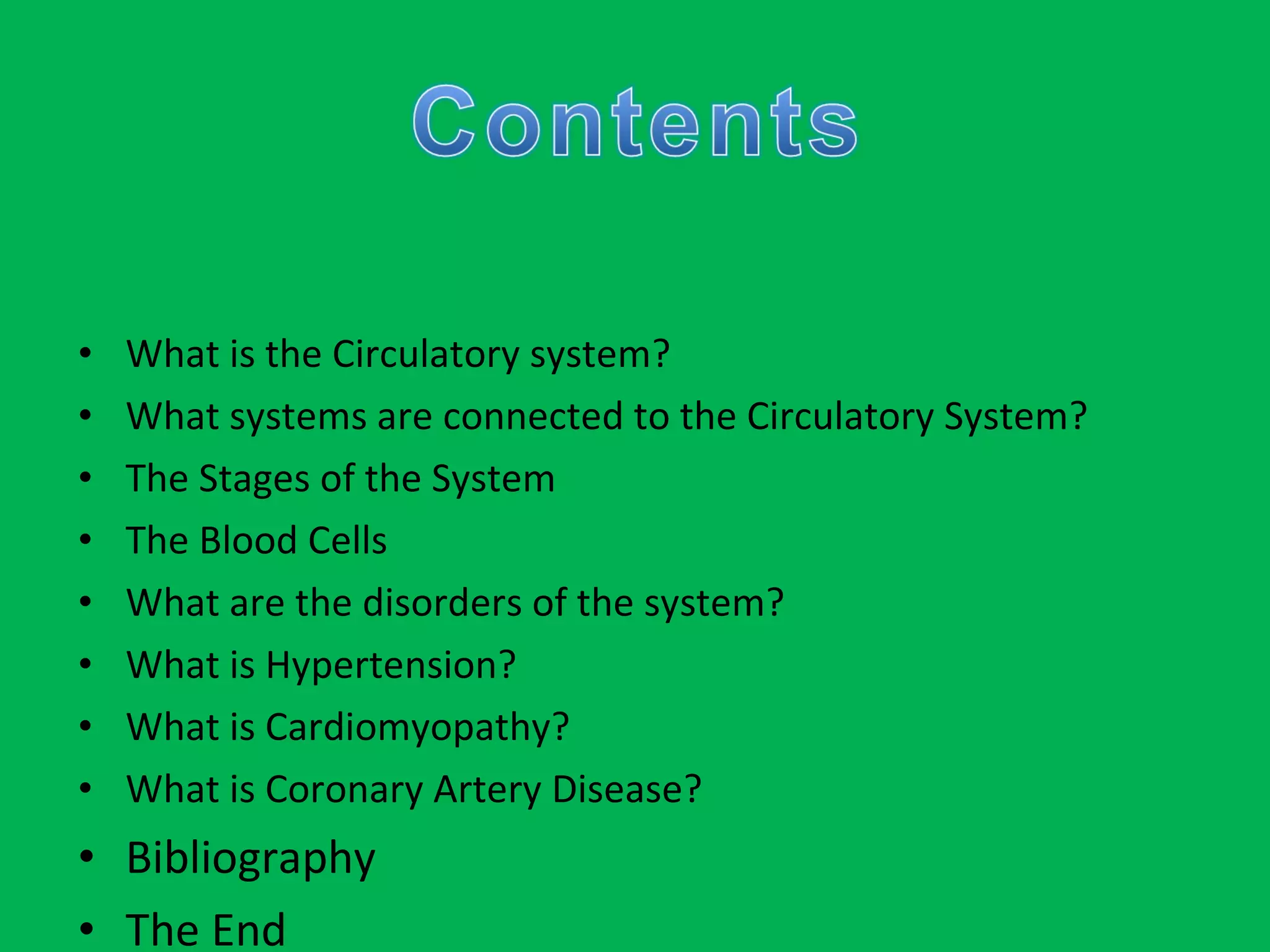 The circulatory system | PPT