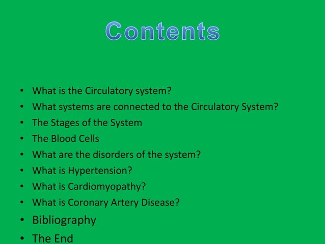 The circulatory system | PPT