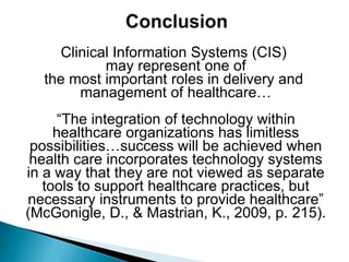 The cis clinical_information_ppt--for turn in | PPTX