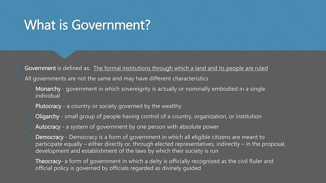 The citizen and government | PPT