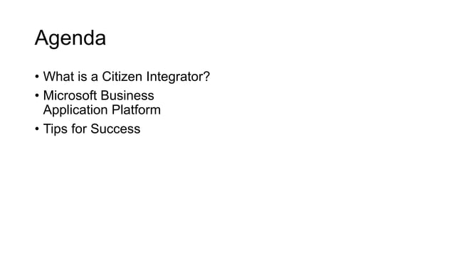 The citizen integrator | PPT
