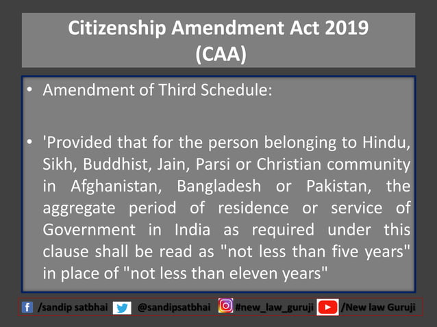 The Citizenship Act, 1955 | PPTX