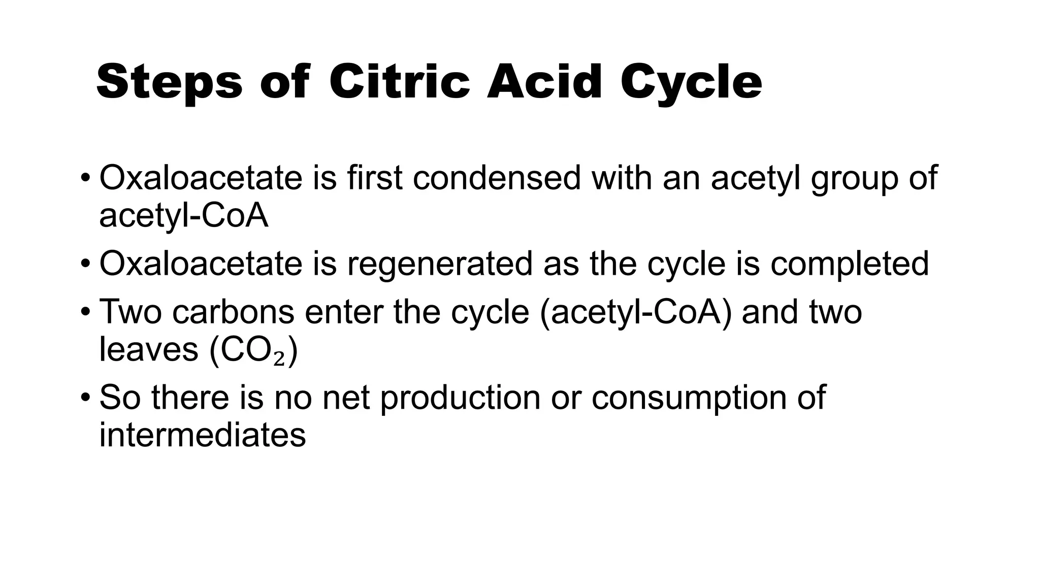 The citric acid cycle | PPTX