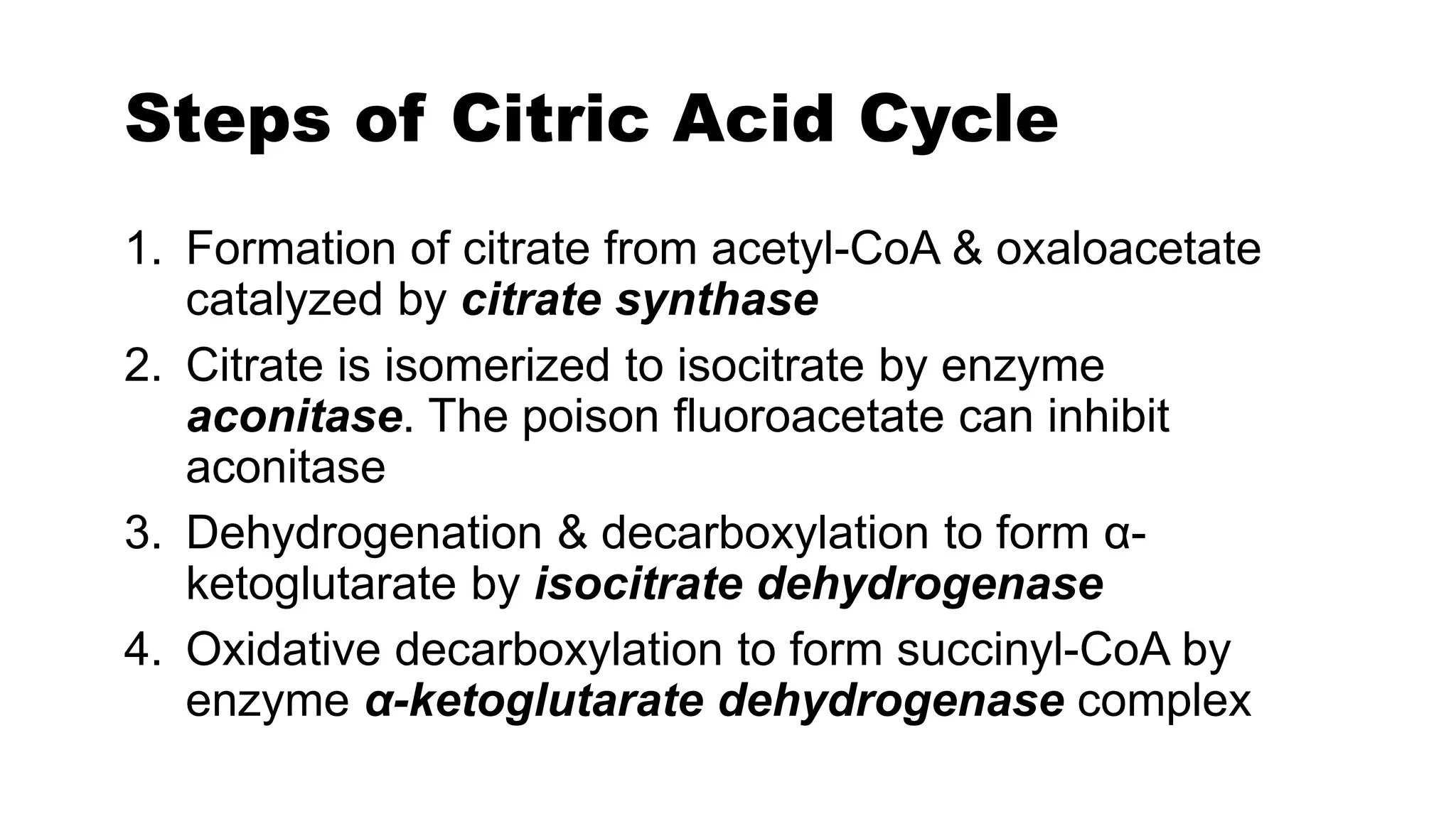 The citric acid cycle | PPTX