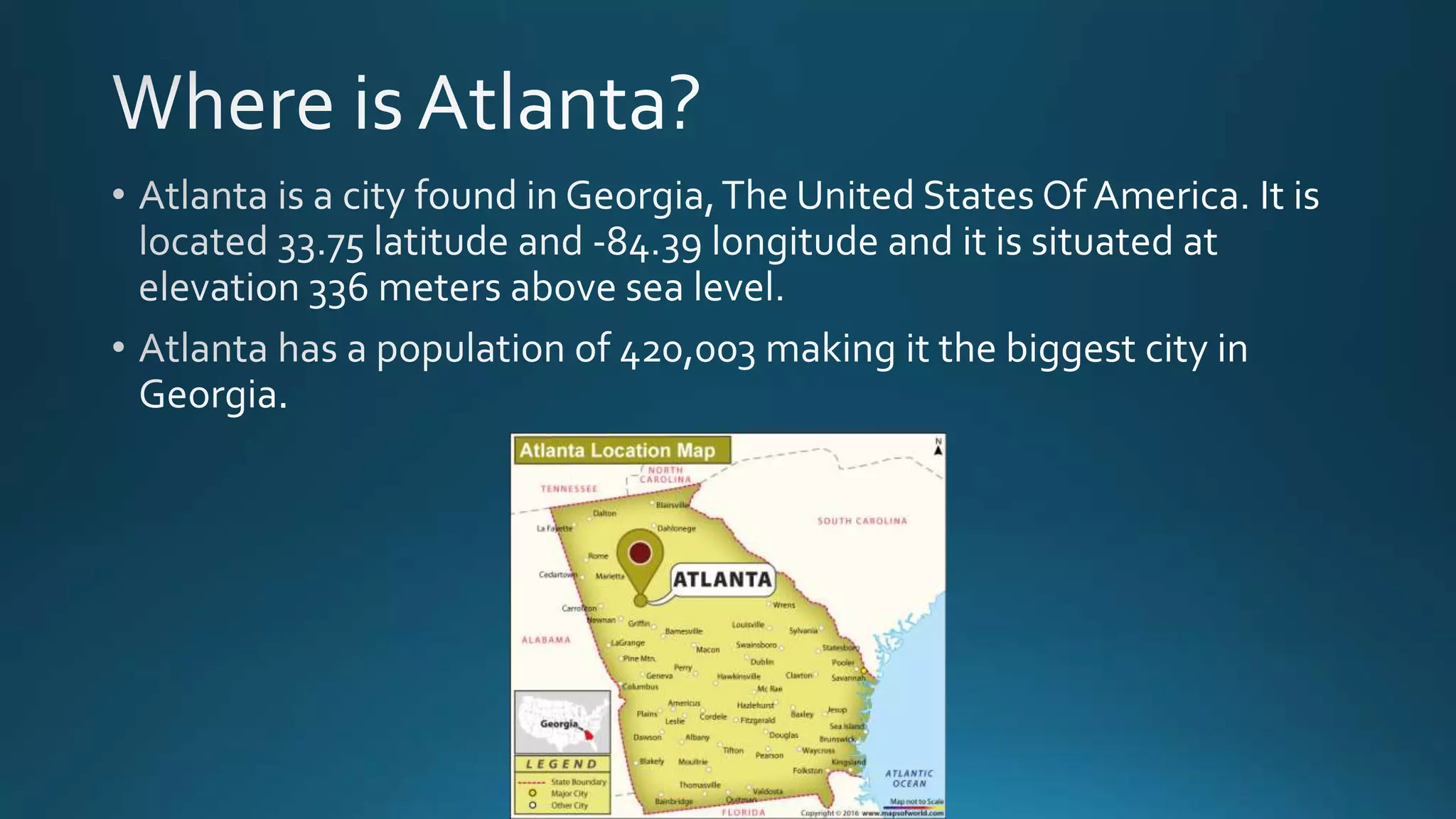 The city of Atlanta Georgia | PPTX