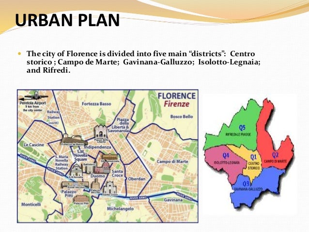Oltrarno District Florence Map Italy