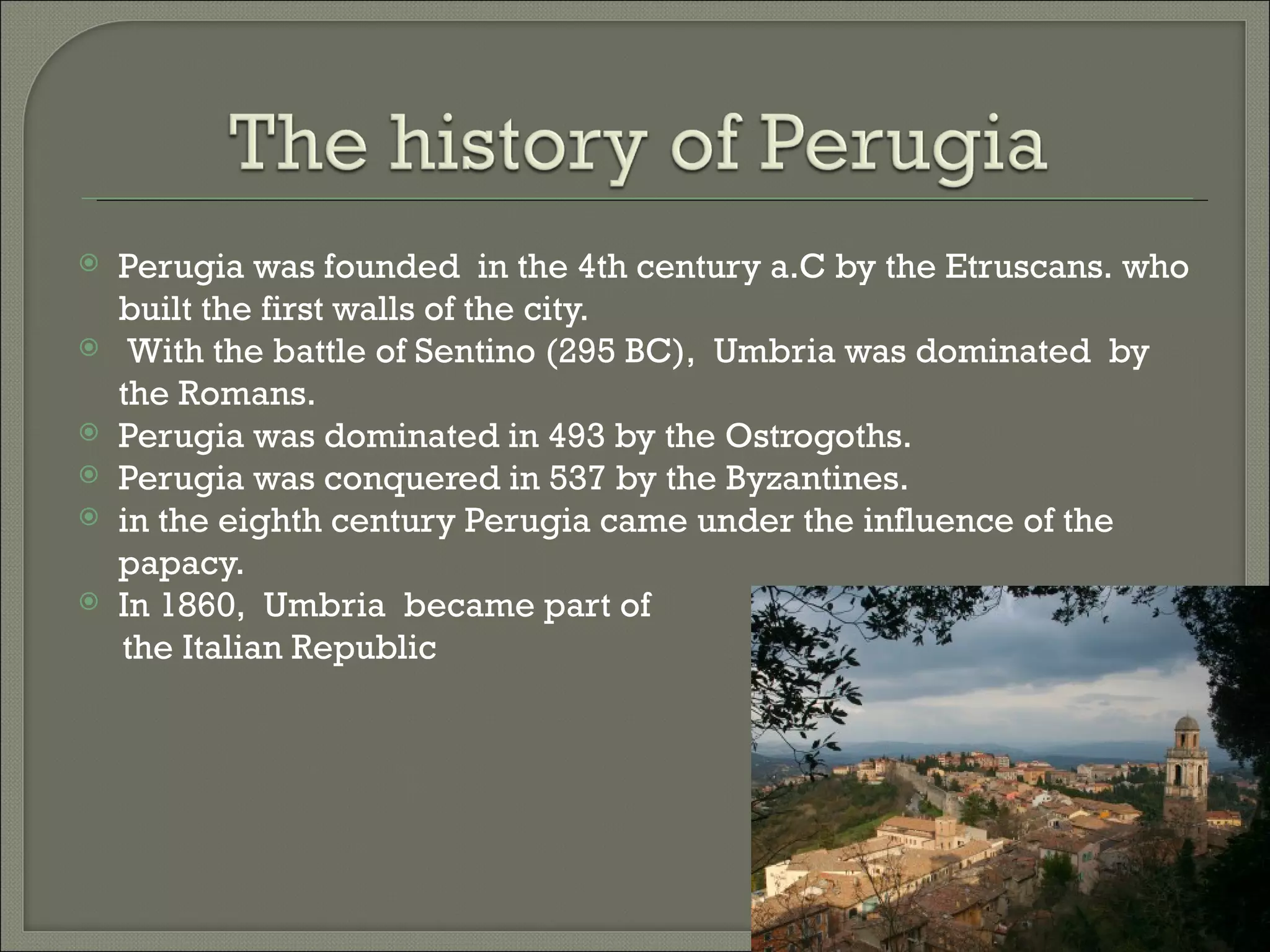 The city of_perugia | PPT