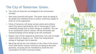 The City of Tomorrow | PPT