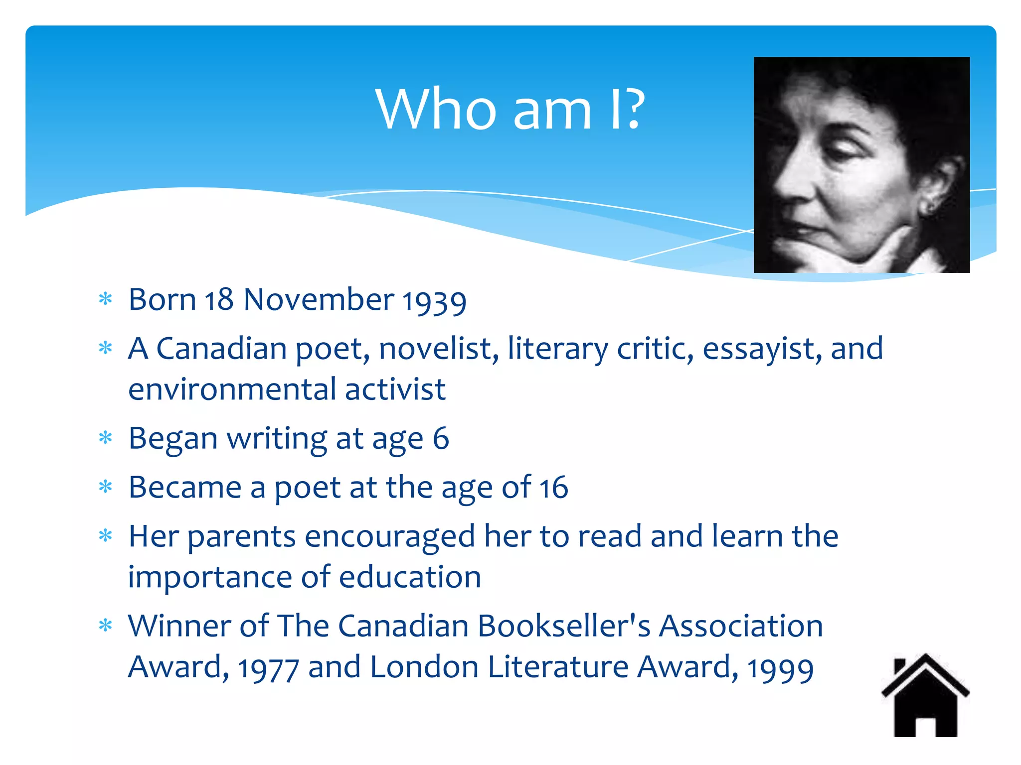 The city planners presentation by margaret atwood 2 | PPT