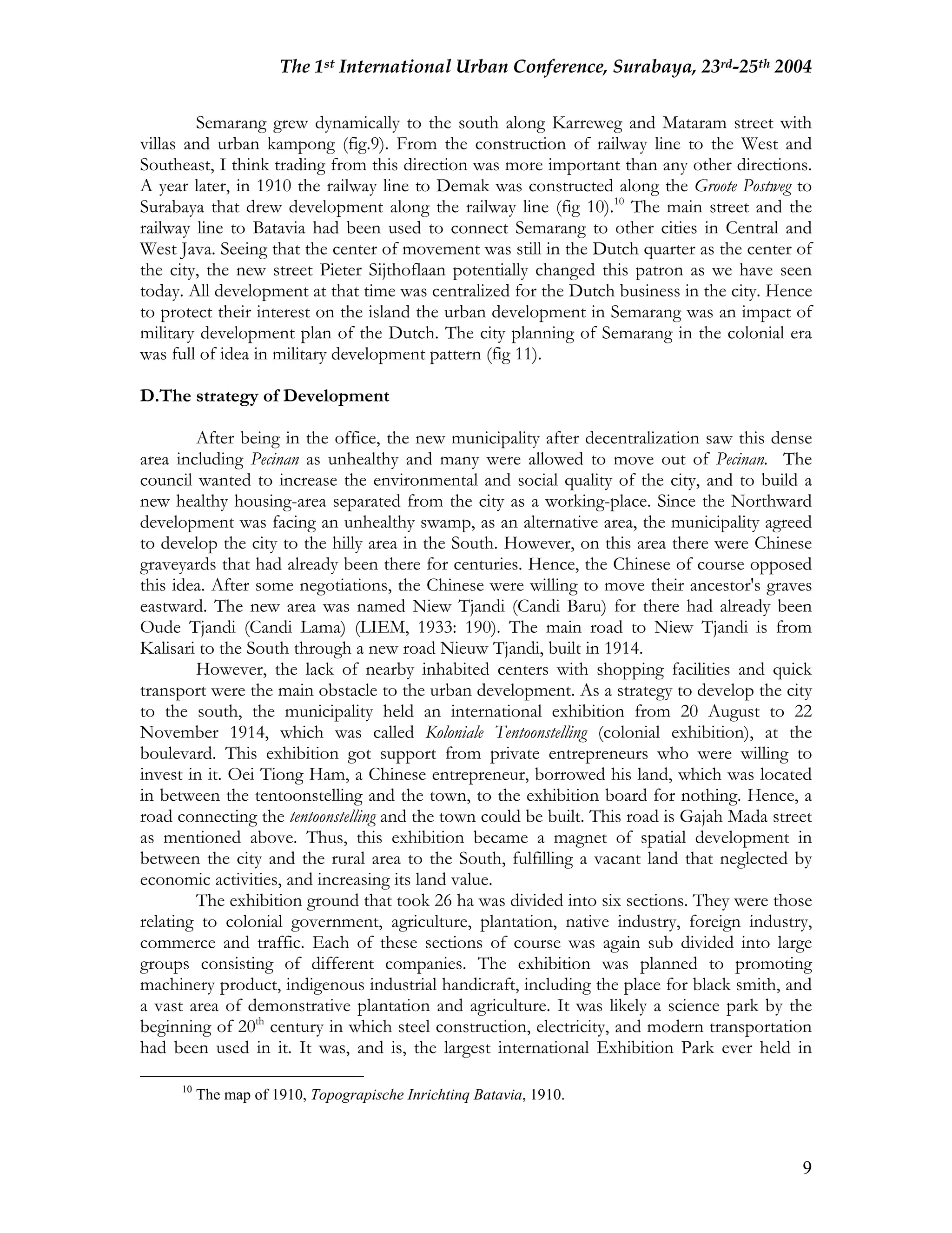 The city planning of semarang | PDF