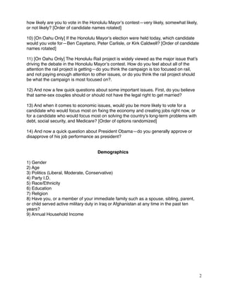 The Civil Beat Poll June 2012 — Script for Senate-Congress-Mayor Survey ...