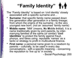 The Civil Identity - Social Identity - Family Identity - Soc101 - Quiz ...