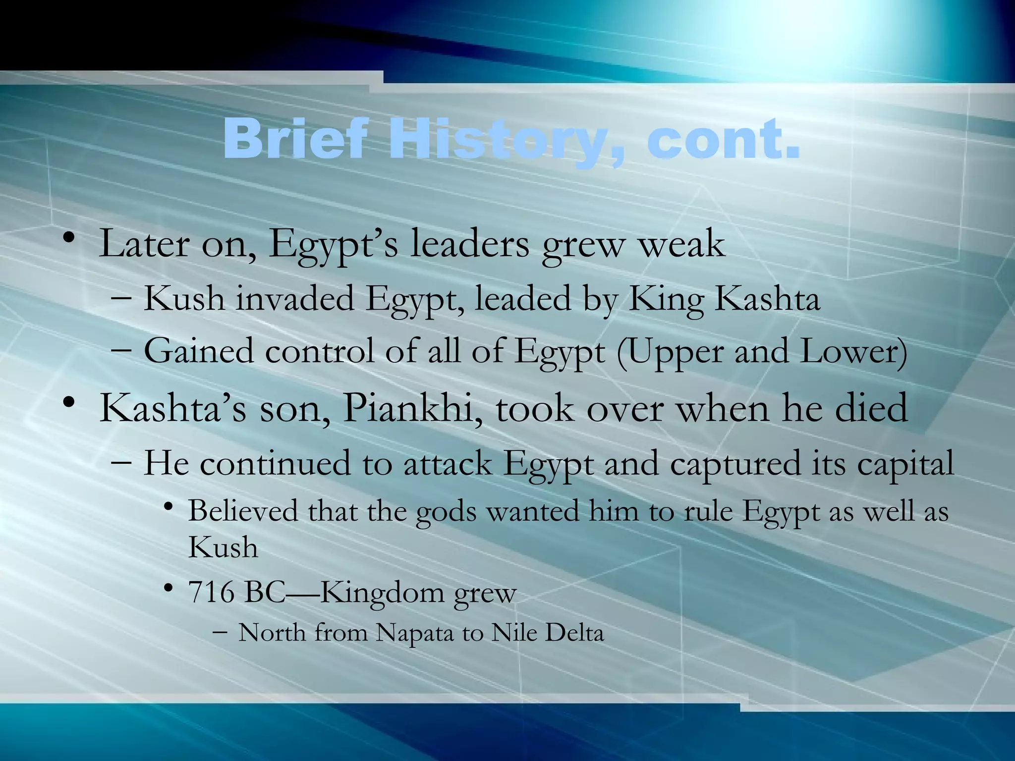 The Civilization of Kush | PPT