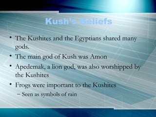 The Civilization of Kush | PPT