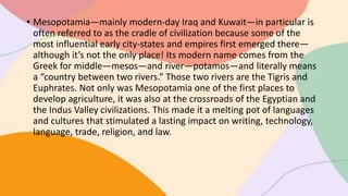 The Civilization of Mesopotomia.pptx