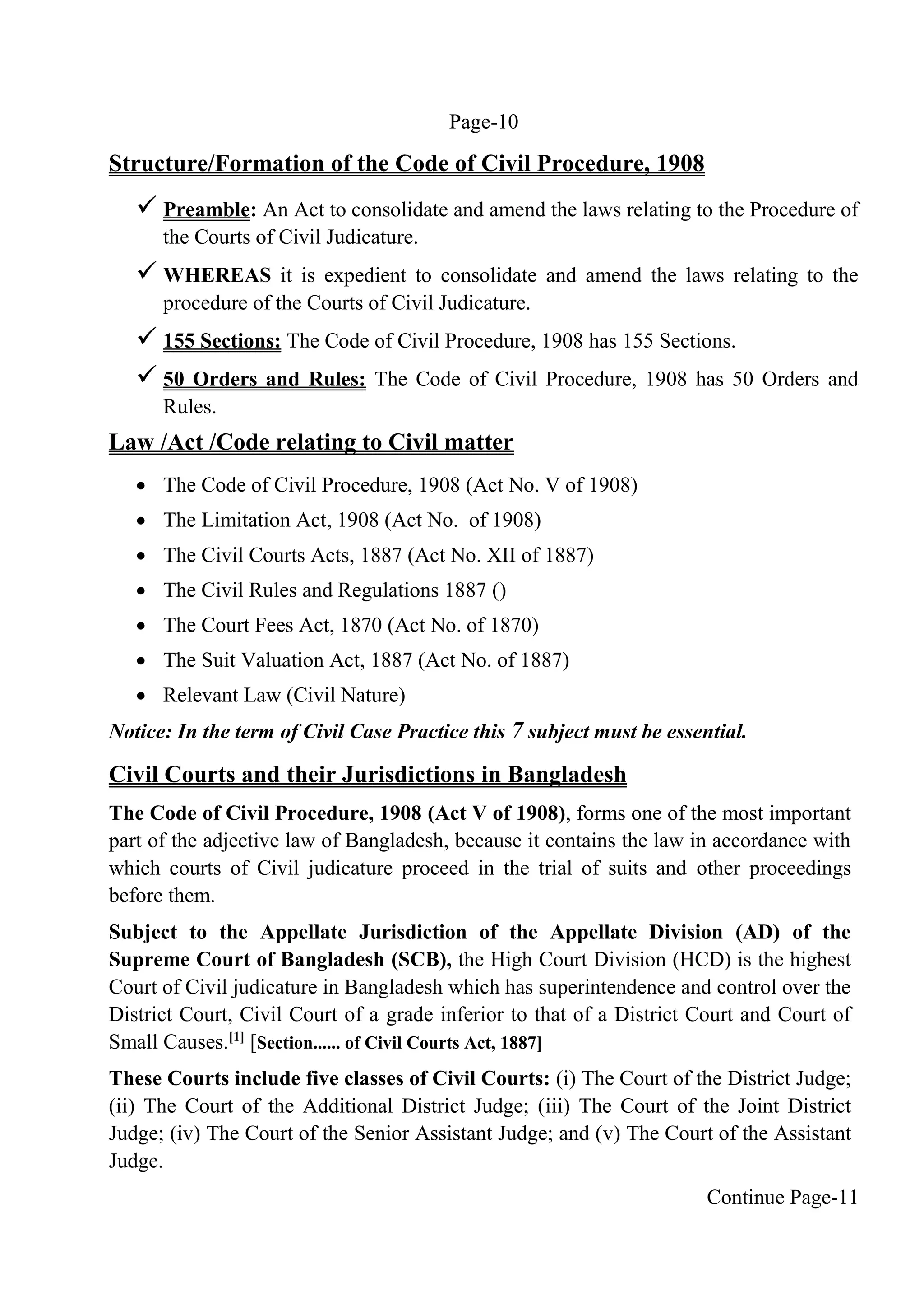 The Civil Law Legal System | PDF