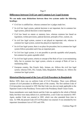 The Civil Law Legal System | PDF