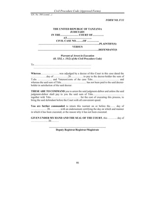 The civil procedure code (approved forms) gn. 388 of 2017 | PDF