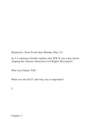 The Civil Rights Era, Part 28. Public School Desegregation in th.docx