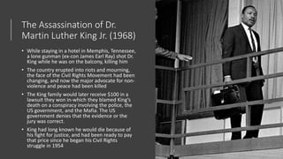 The civil rights movement from 1954 1968 | PPTX