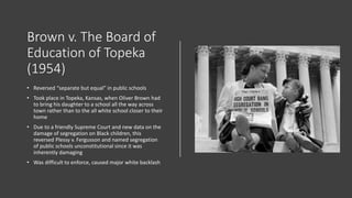 The civil rights movement from 1954 1968 | PPTX