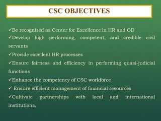 THE CIVIL SERVICE COMMISSION AND THE SALIENT FEATURES OF RA 6713 | PPTX