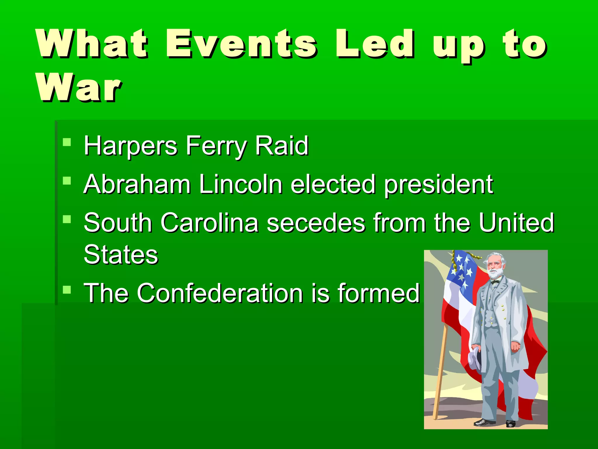 The civil war begins | PPT