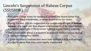 The civil war ssush9 student 2018 | PPTX