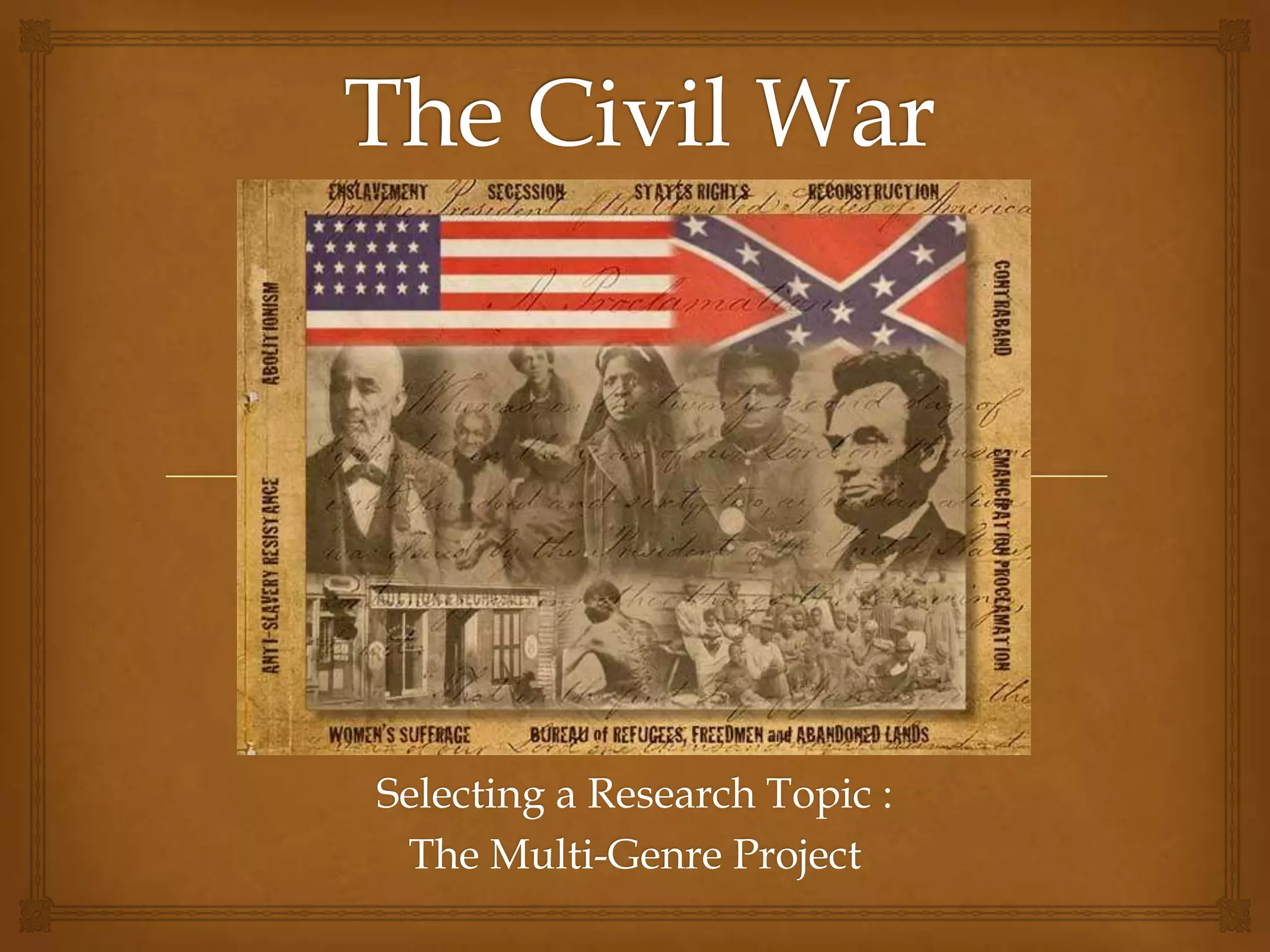 The civil war topic power point | PPTX
