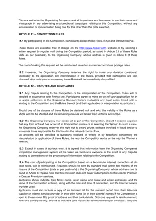 The Clash Sound System Box Set Competition - T&Cs | PDF