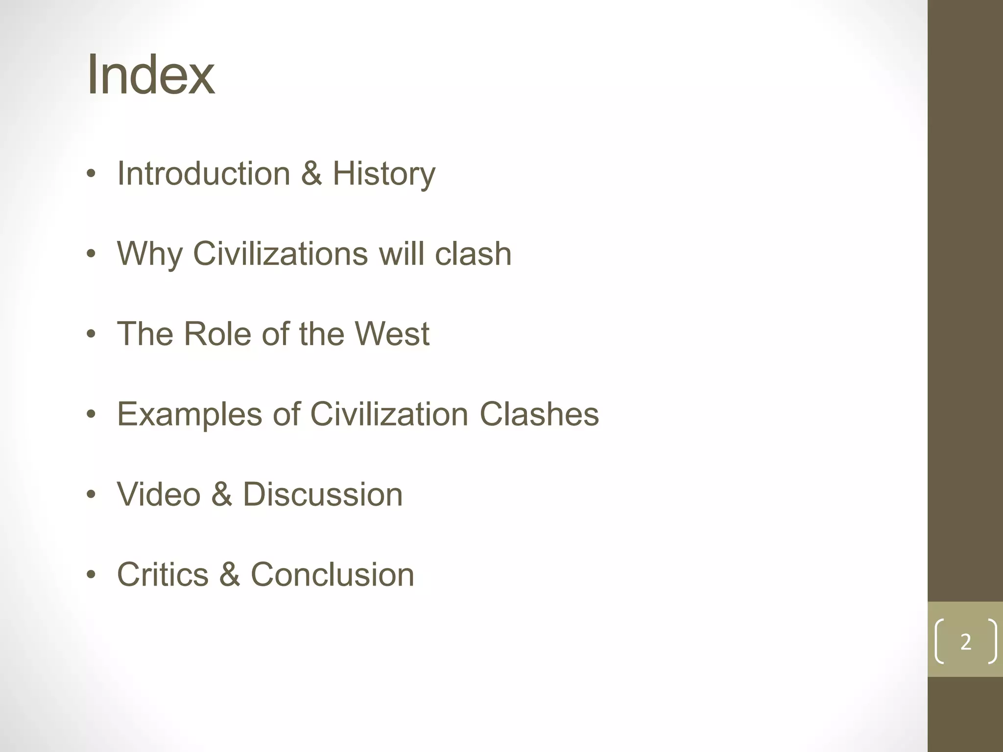 The clash of civilizations | PPTX