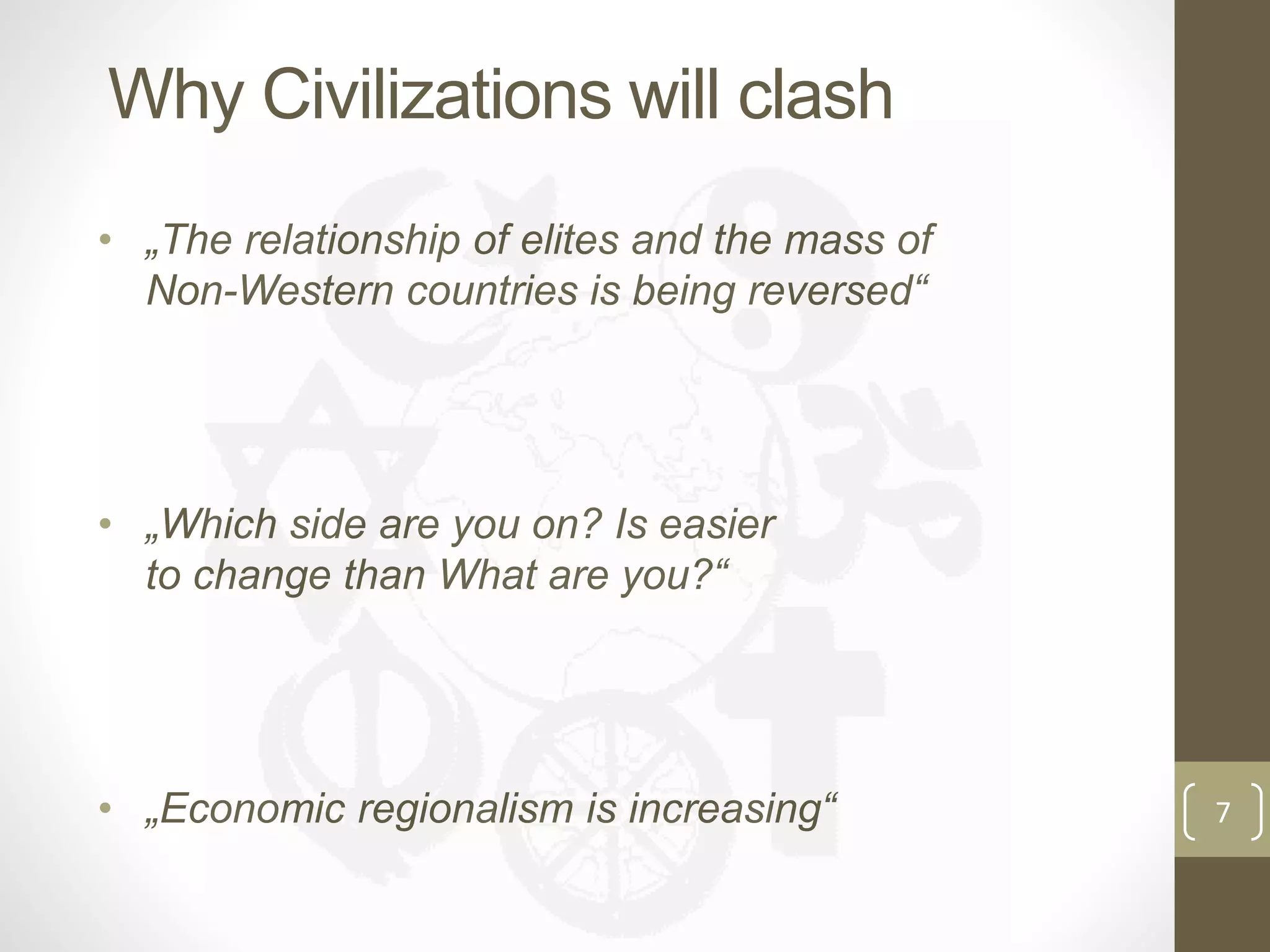 The clash of civilizations | PPTX