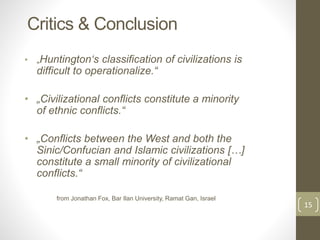 The clash of civilizations | PPTX