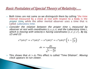 The classical mechanics of the special theory of [autosaved] | PPT