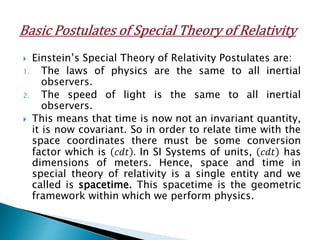 The classical mechanics of the special theory of [autosaved] | PPT