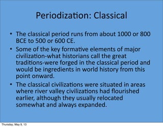 The classical period in ap world history | PDF