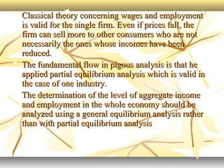 The classical theory of income and employment | PPT