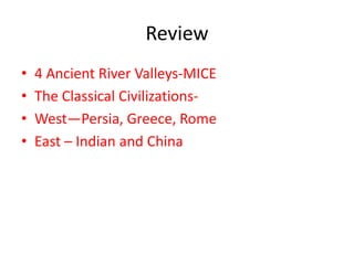 The classic civilizations | PPTX