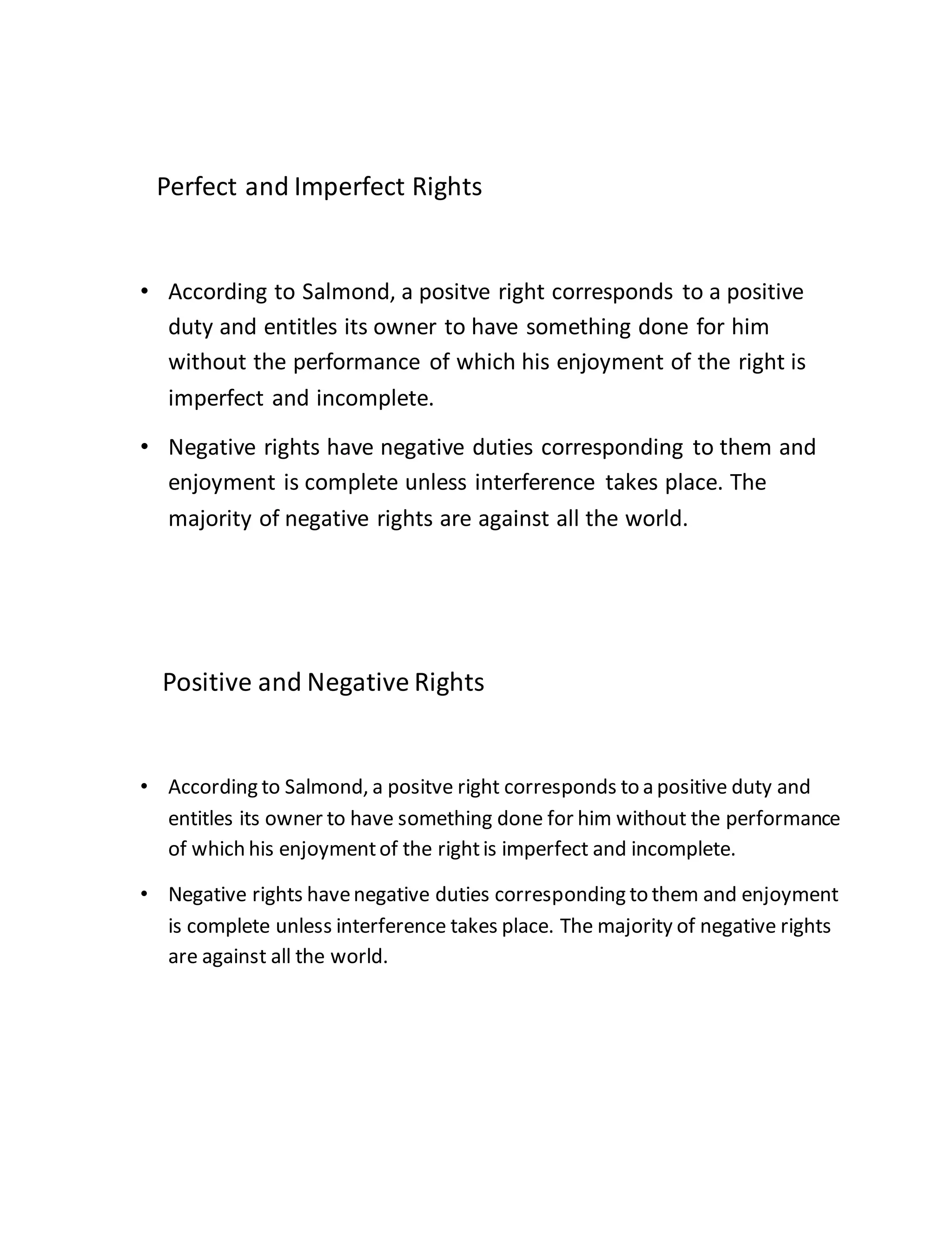 The classification of legal rights | DOCX