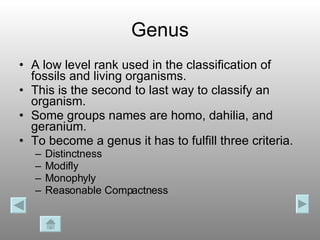 The Classification Of Living Organisms Ed205 | PPT