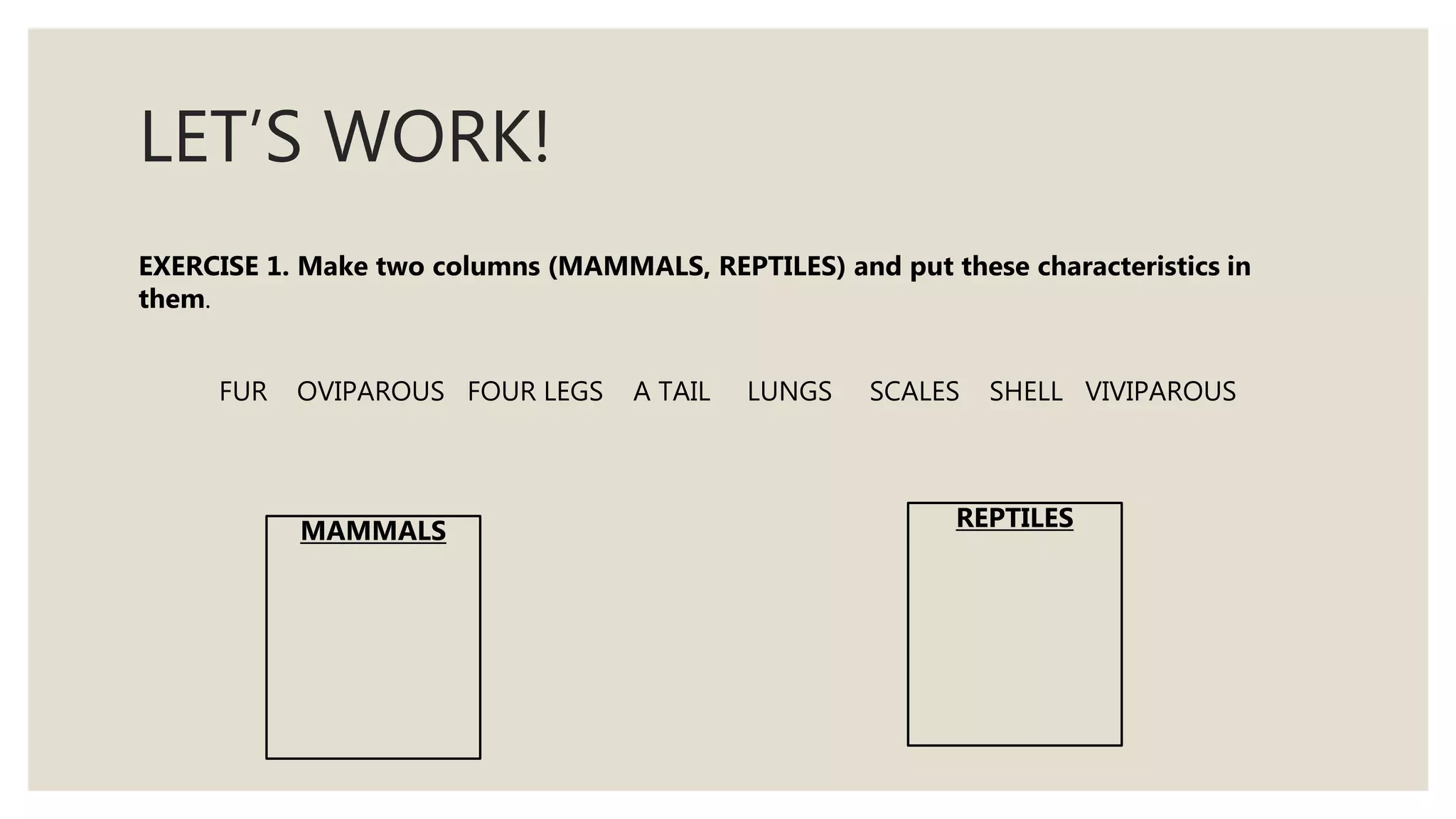 The classification of living things | PPTX